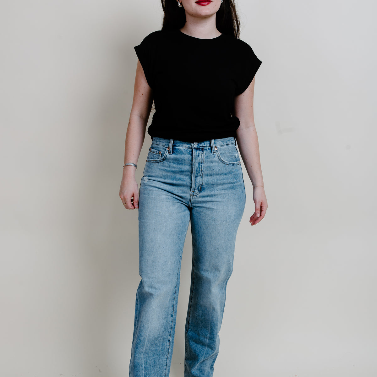 Cassie High Rise Straight - Savy Vintage – Vinnie Louise