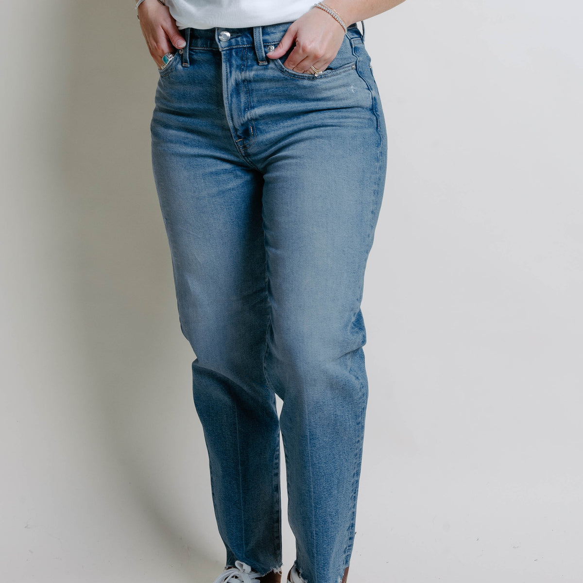 Charlie High Rise Classic Straight Ankle - Rhythm Vintage – Vinnie Louise