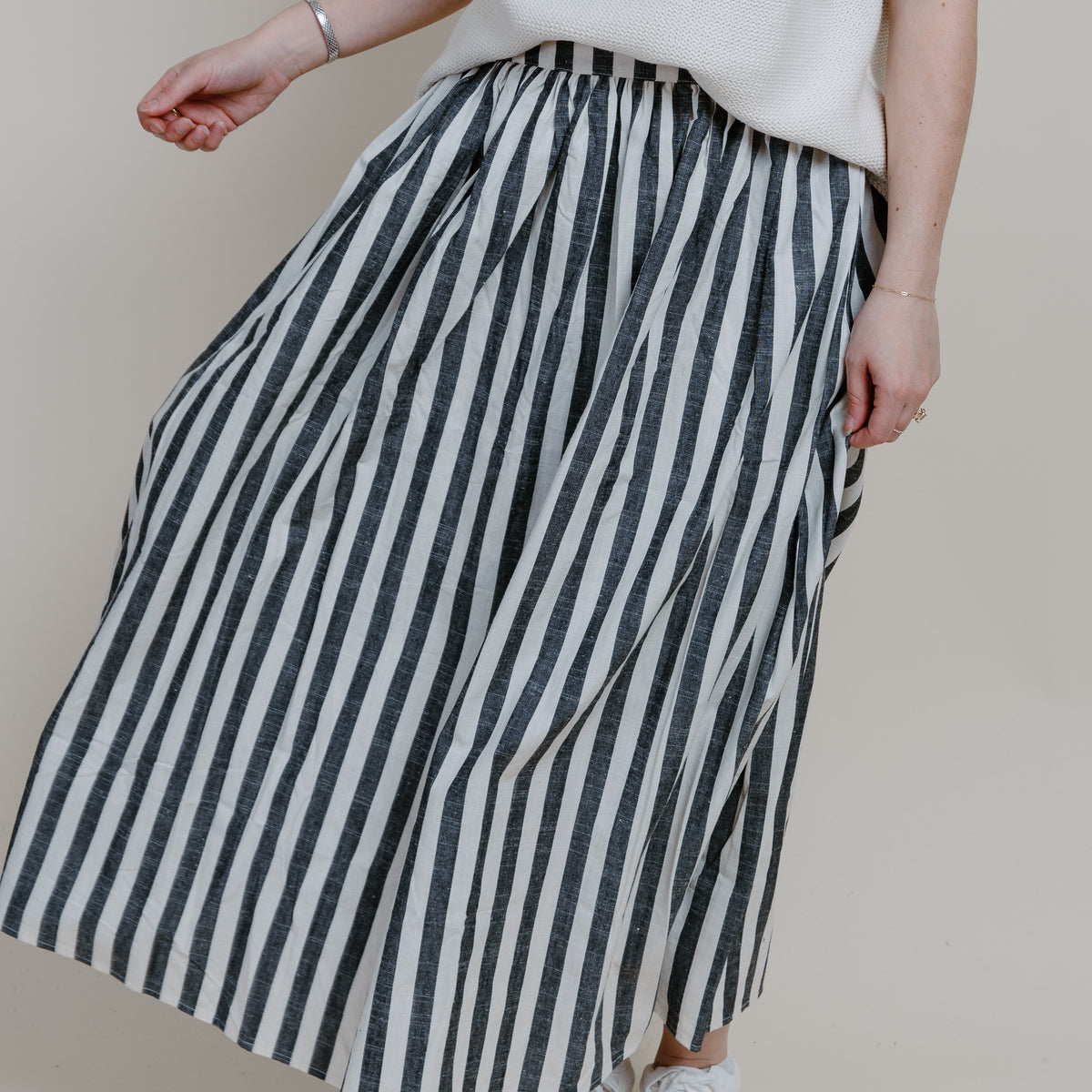 Kyra Striped Maxi Skirt – Vinnie Louise
