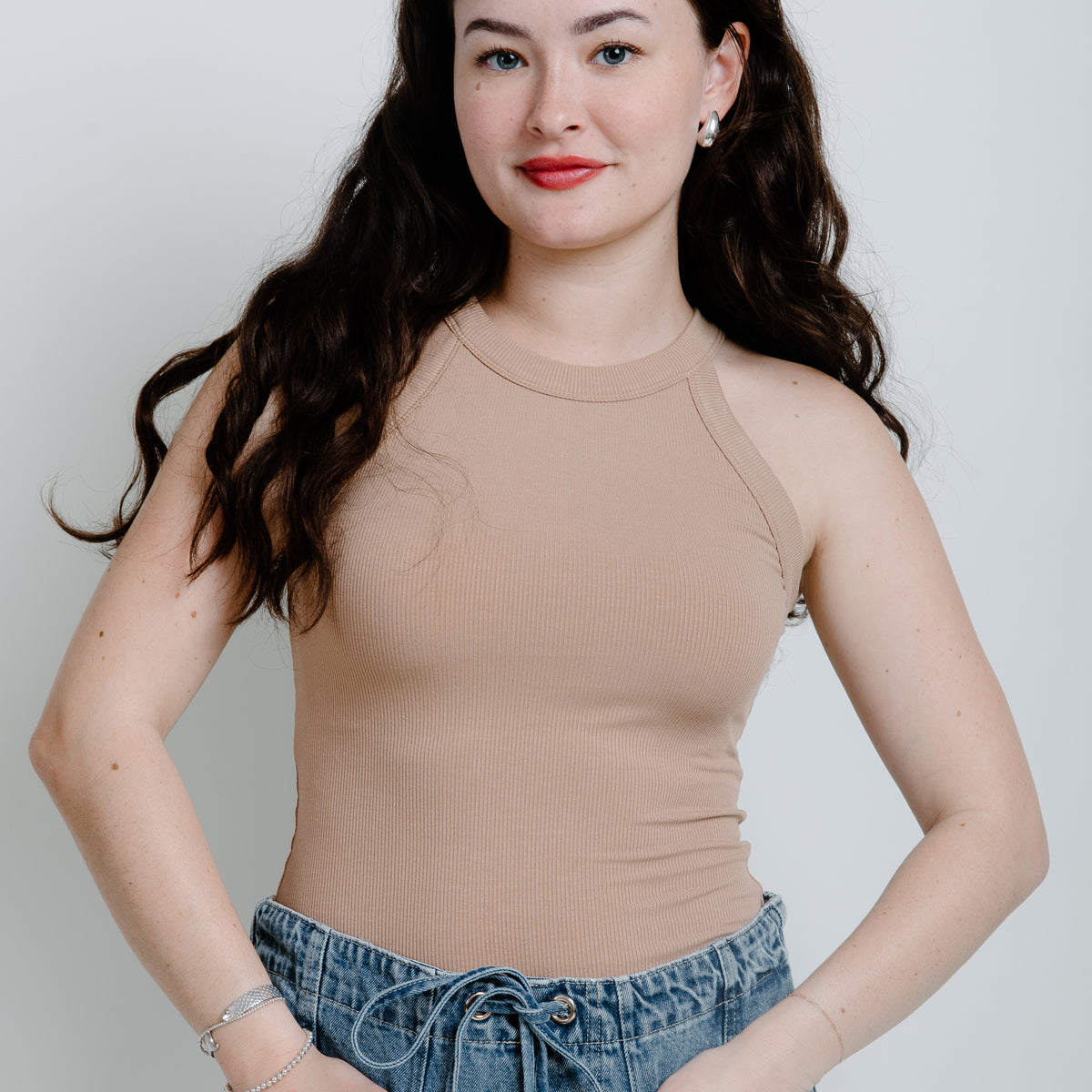 Stella Knit Tank - Tan – Vinnie Louise